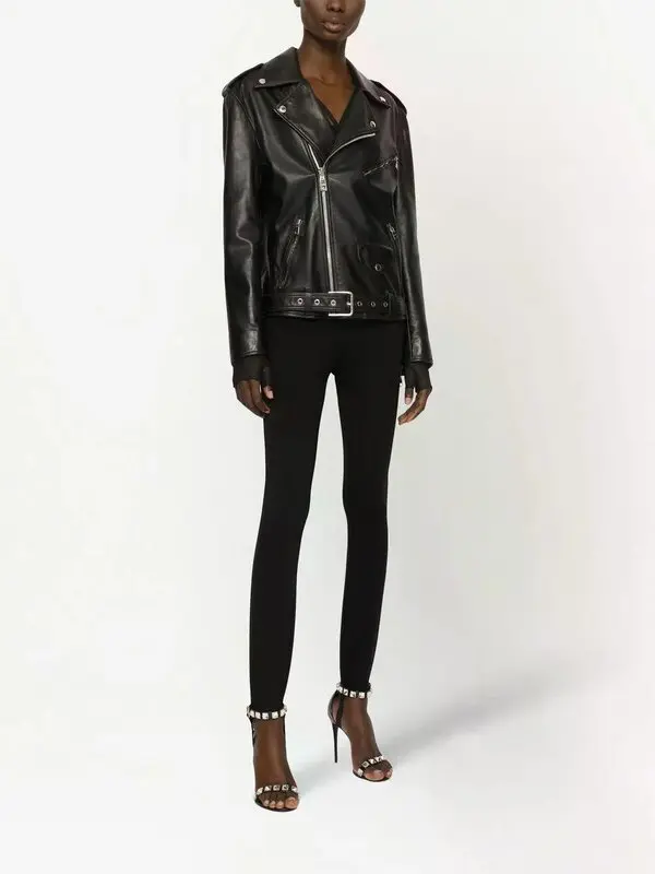 Dolce & Gabbana Leather Biker Jacket