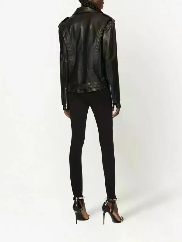 Dolce & Gabbana Leather Biker Jacket
