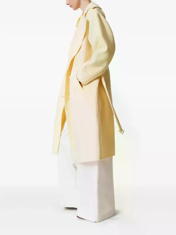 TWINSET Double-breasted Coat - Yellow