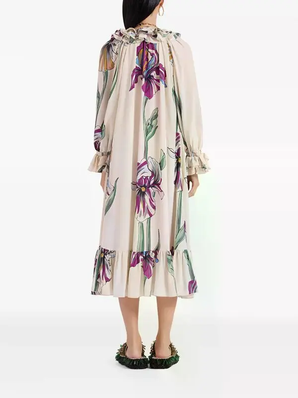 La DoubleJ Jude Floral-print Midi Dress