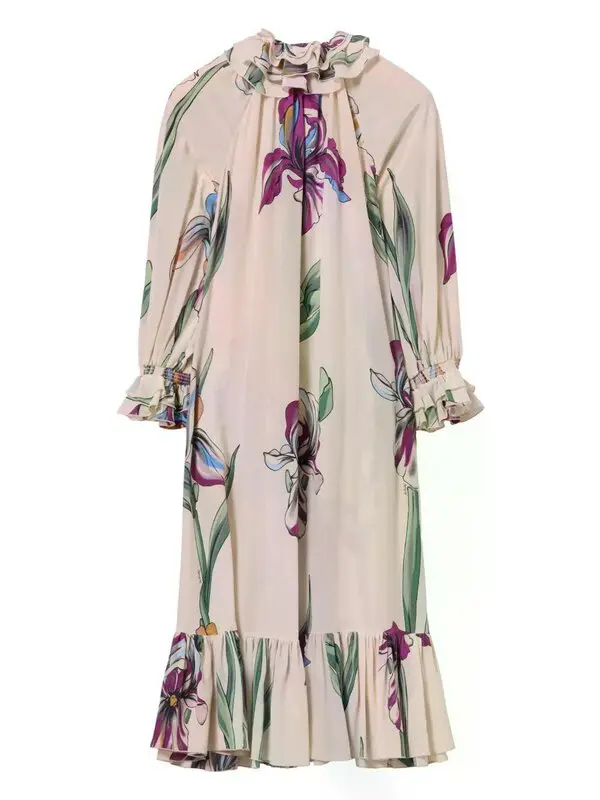 La DoubleJ Jude Floral-print Midi Dress