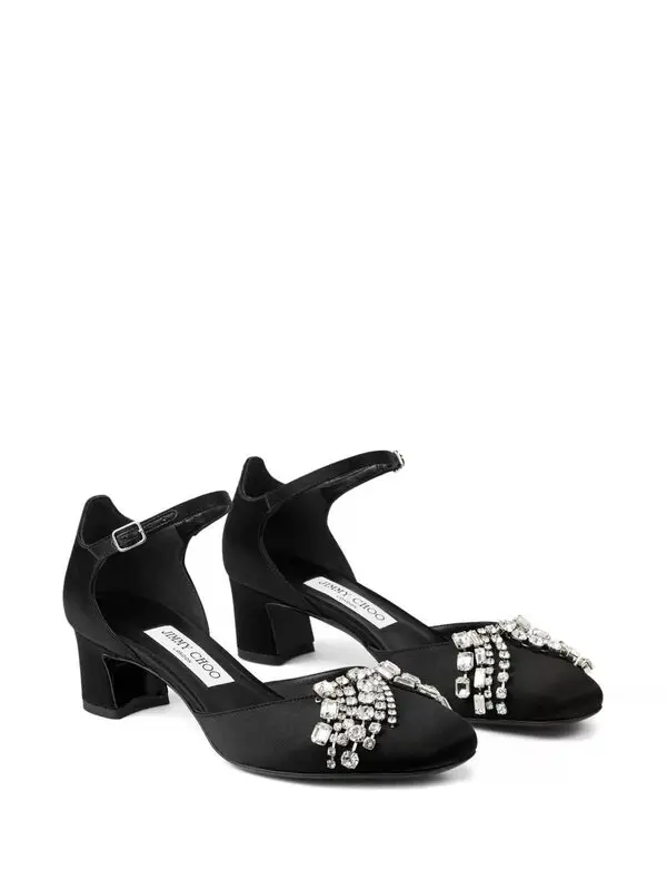 JIMMY CHOO 45mm Crystal-embellished Pumps