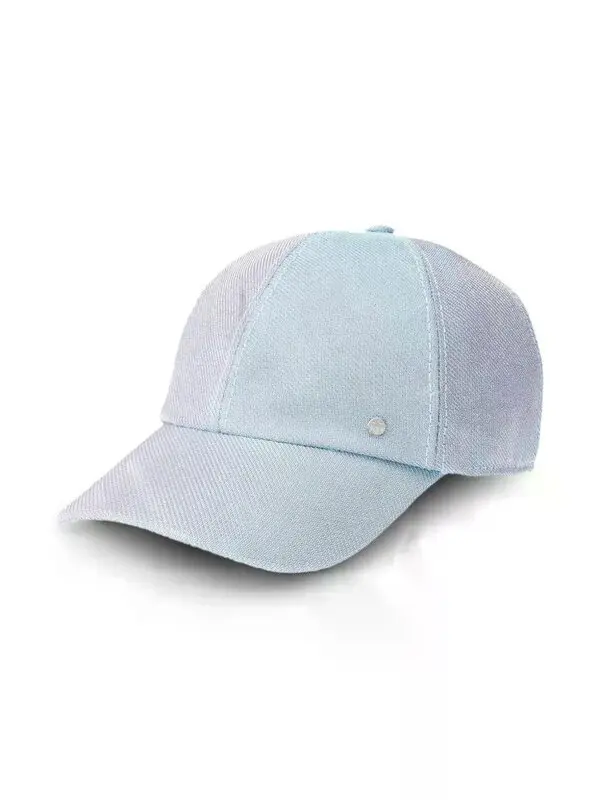MAISON MICHEL Tiger Appliqué Logo Baseball Cap - Blue