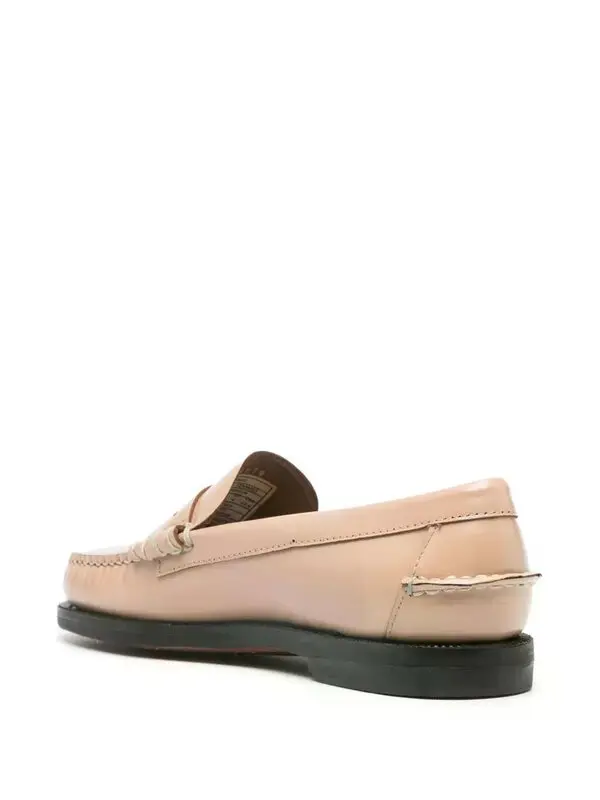 SEBAGO Stacked-heel Leather Loafers