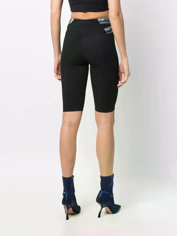 Off-White Athleisure Logo-tape Cycling Shorts