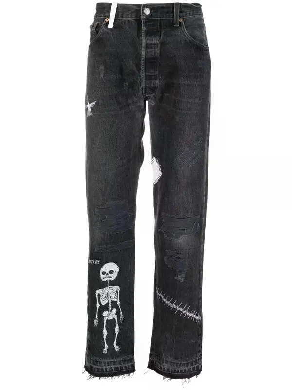 GALLERY DEPT. Mid-rise Straight-leg Jeans