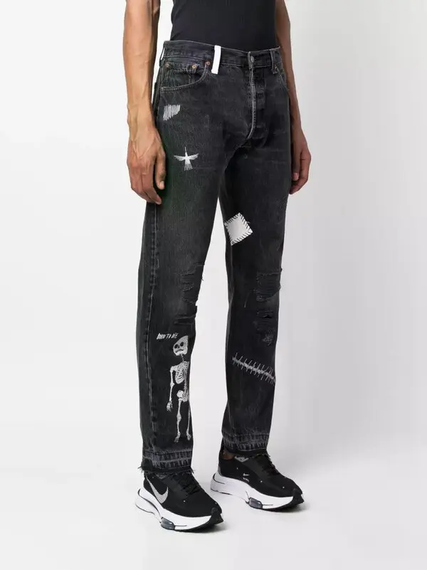 GALLERY DEPT. Mid-rise Straight-leg Jeans