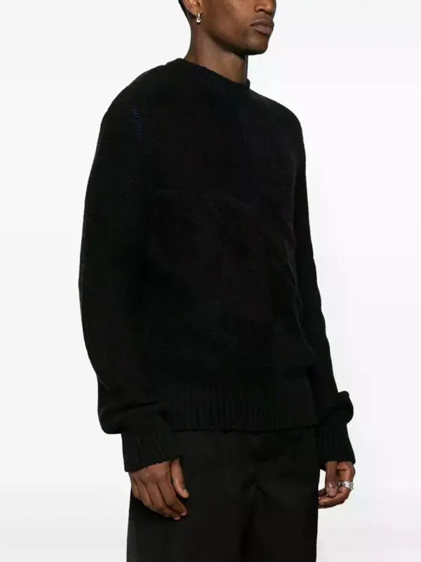 Burberry Logo-jacquard Cashmere Jumper