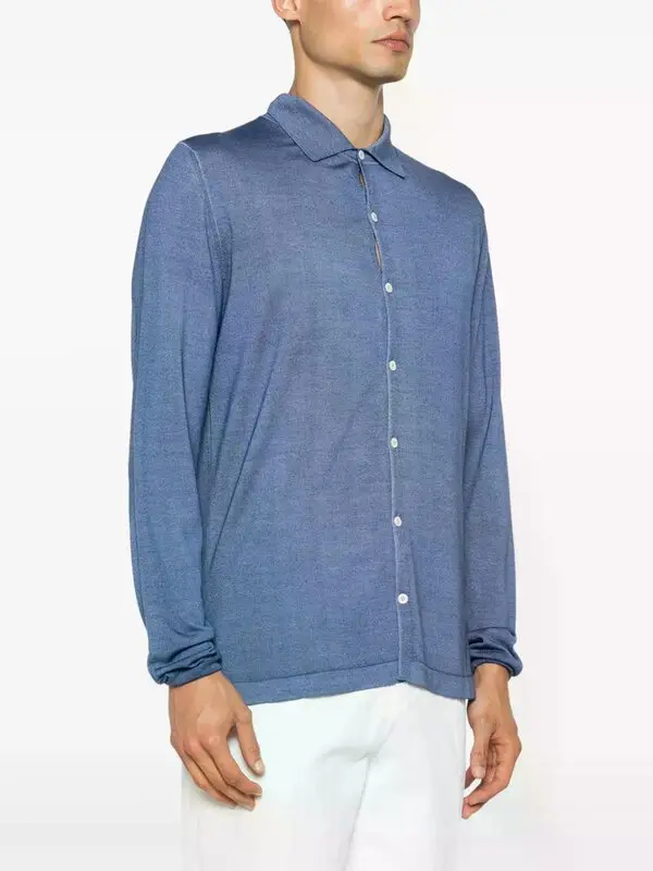 Canali Polo-collar Cardigan