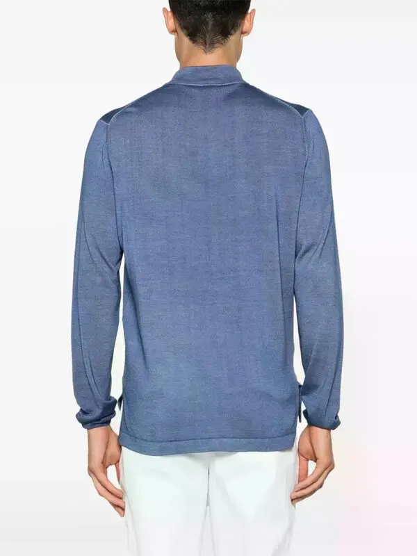 Canali Polo-collar Cardigan