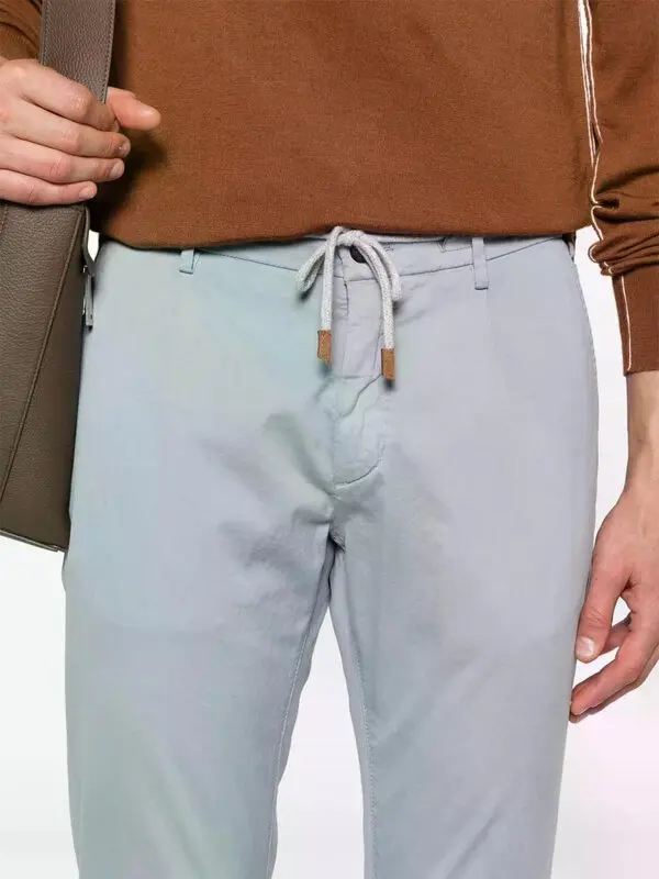 Eleventy Drawstring Straight-leg Trousers