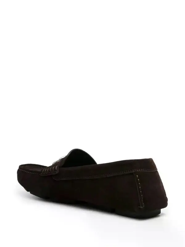 Dolce & Gabbana Logo-plaque Suede Loafers