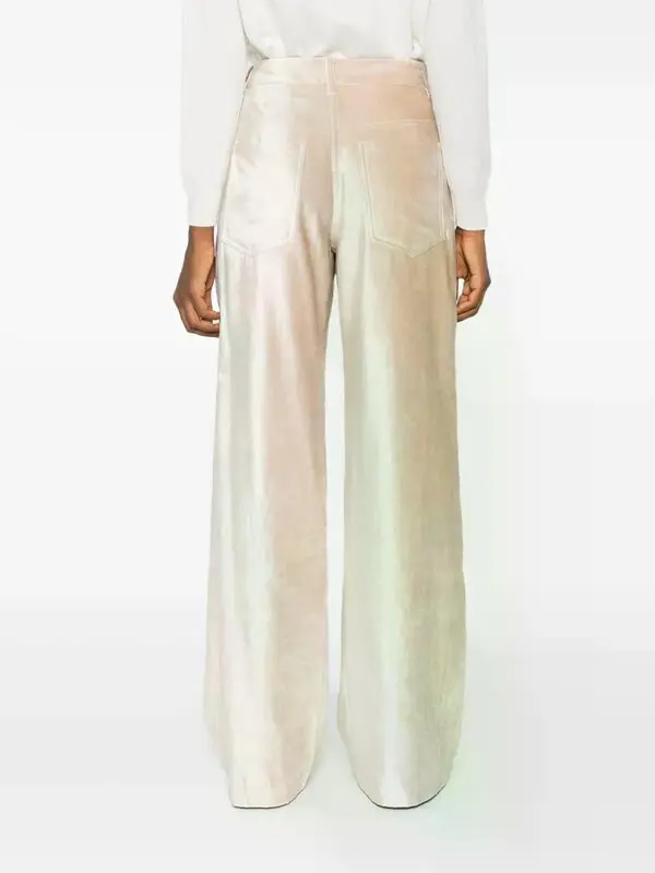Brunello Cucinelli Wide-leg Velvet Trousers