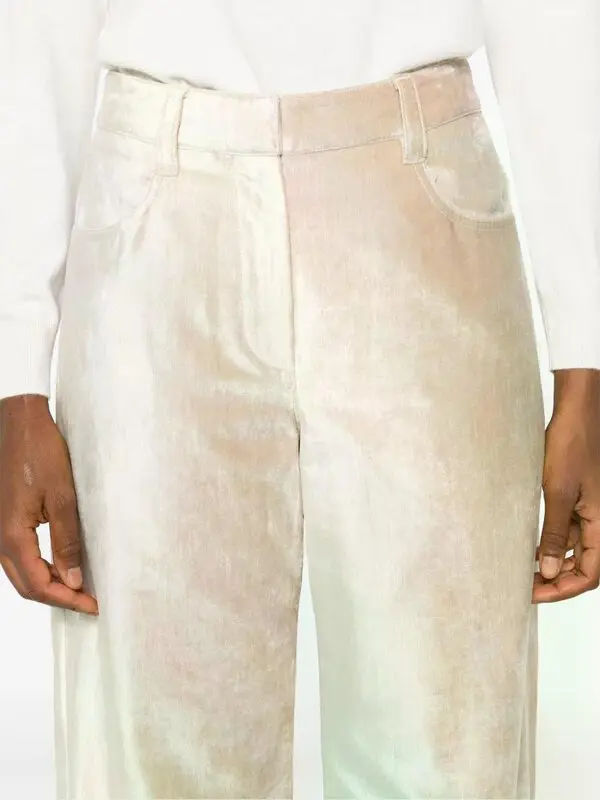 Brunello Cucinelli Wide-leg Velvet Trousers