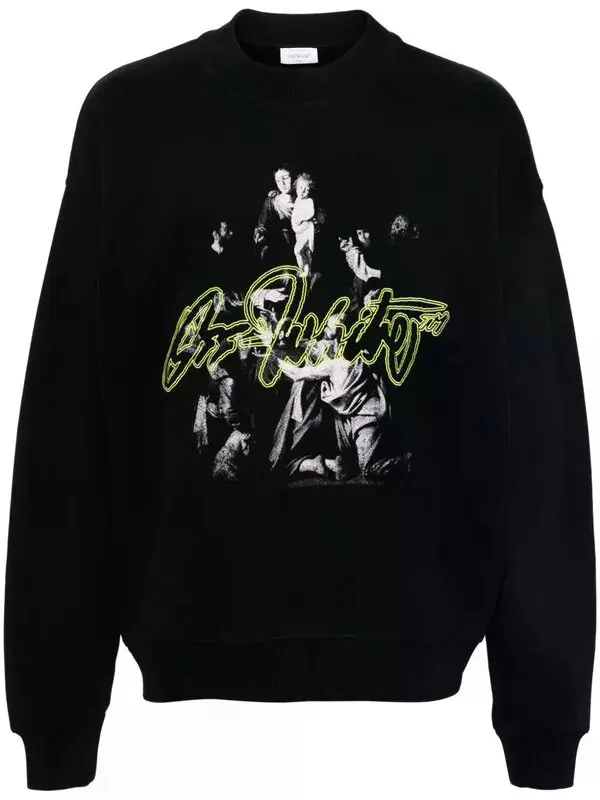 Off-White Script Mary Sweatshirt - Black