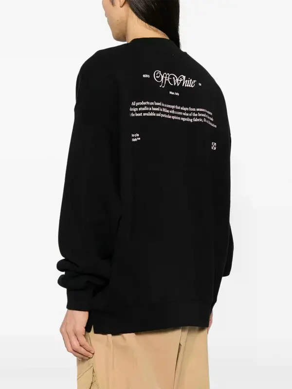 Off-White Script Mary Sweatshirt - Black