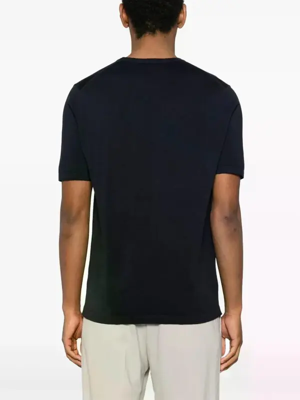 Sunspel Cotton Knit T-shirt - Blue