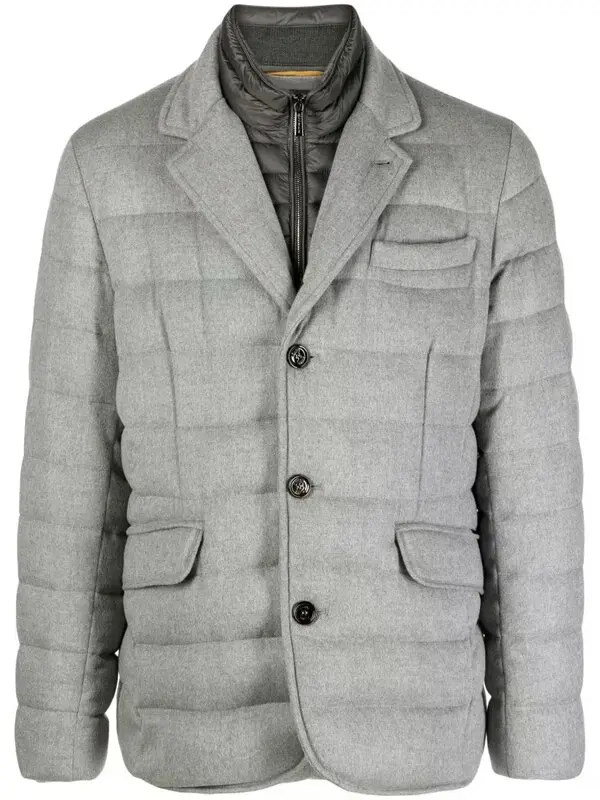 MOORER Quilted Down Blazer