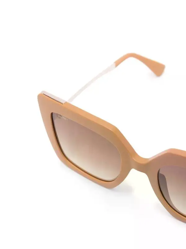 Max Mara Square-frame Tinted Sunglasses - Brown