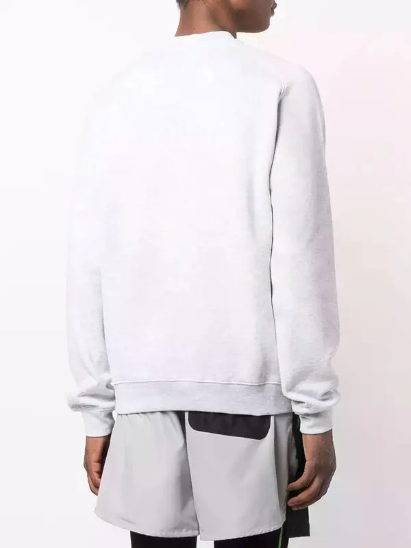 MSGM Logo-print Cotton Sweatshirt - Grey