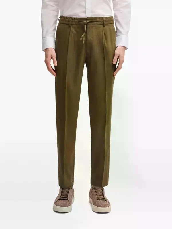 BOSS Drawstring Trousers - Green