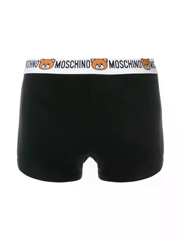 Moschino Teddy Logo Boxers - Black