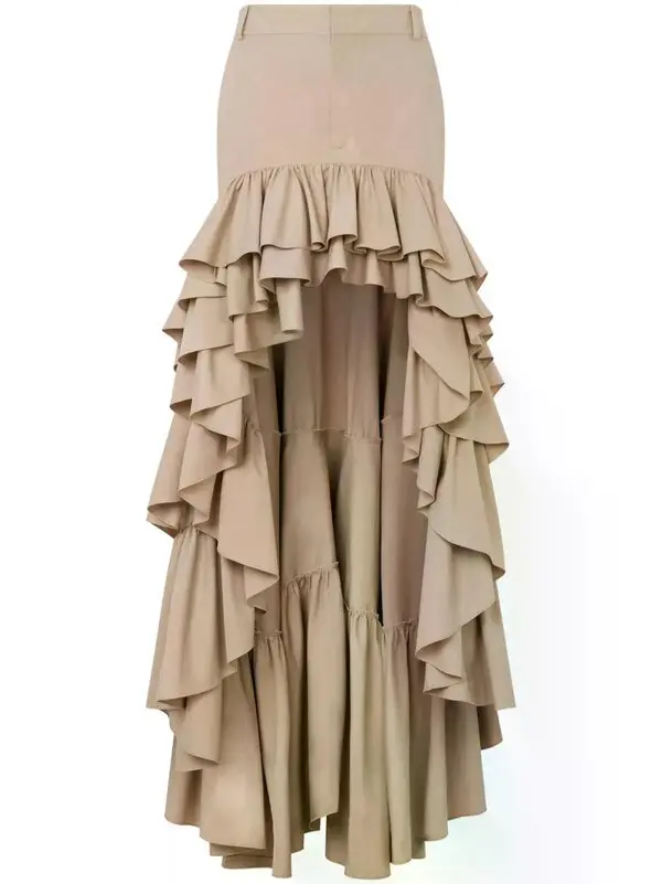 Moschino Ruffled High-low Maxi Skirt