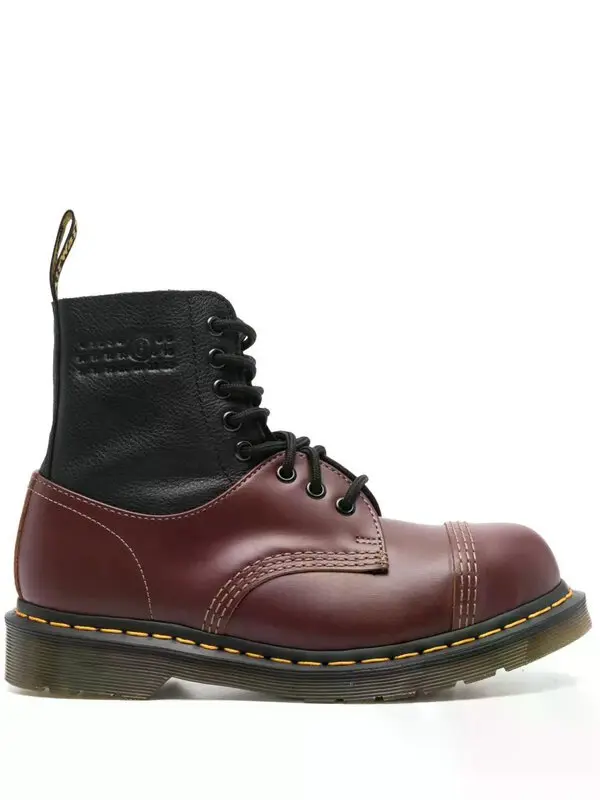 MAISON MARGIELA Colour-block Combat Boots