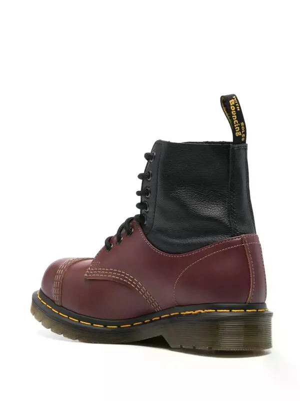 MAISON MARGIELA Colour-block Combat Boots