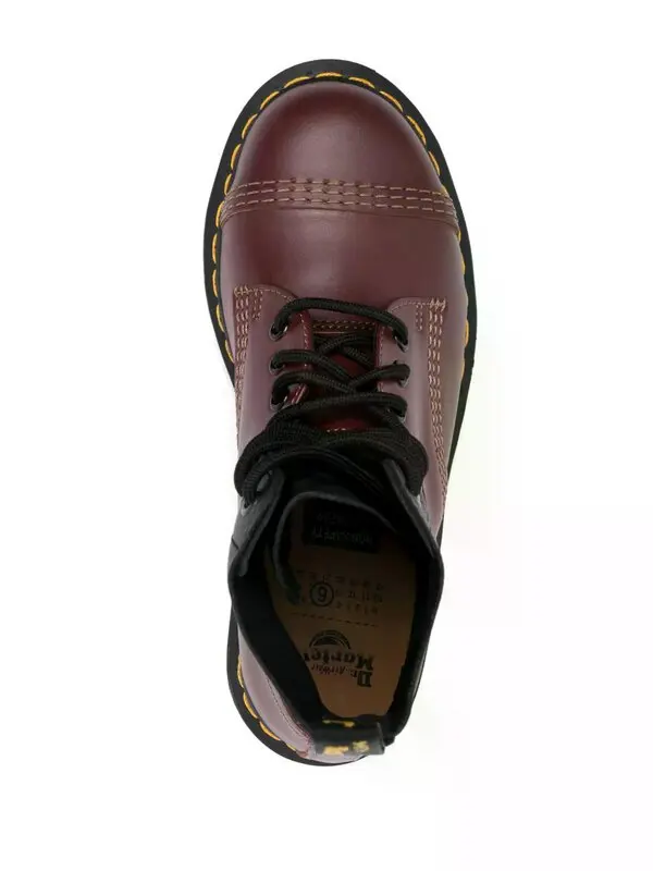 MAISON MARGIELA Colour-block Combat Boots