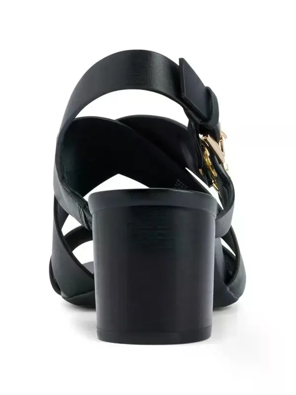 Michael Kors Vera Logo-plaque Leather Sandals