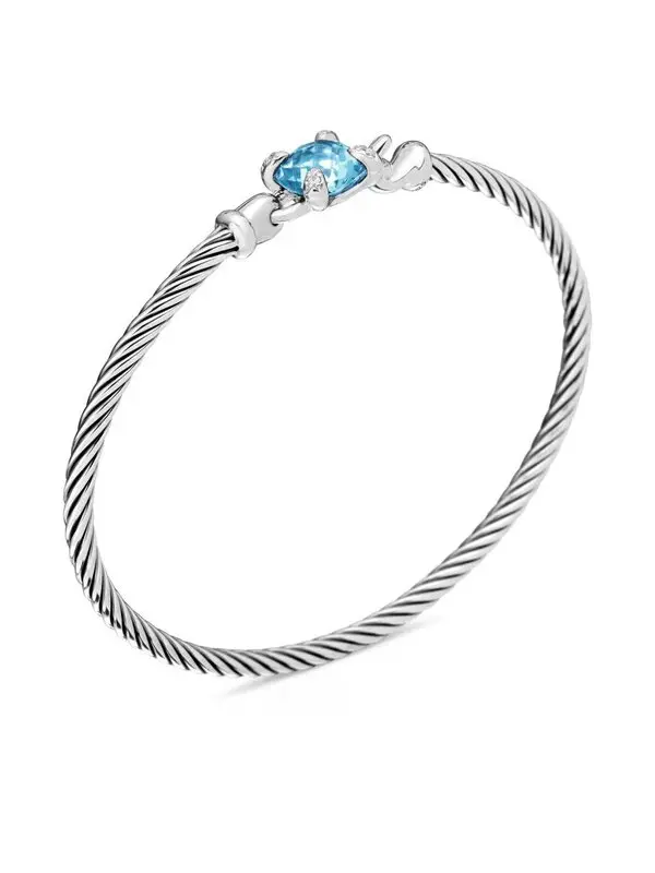 David Yurman Sterling Chatelaine Diamond Bracelet