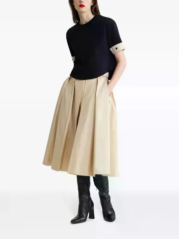 PATOU Pleated Midi Skirt