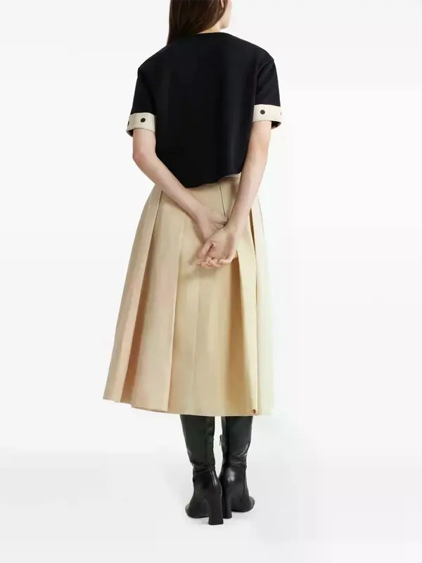 PATOU Pleated Midi Skirt