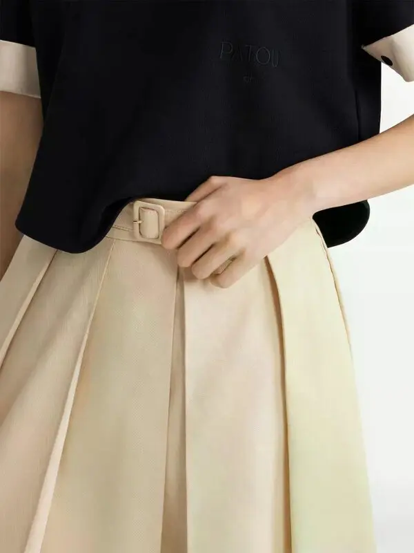PATOU Pleated Midi Skirt