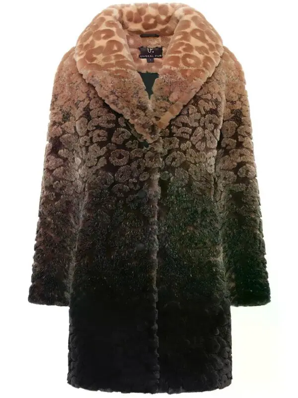 UNREAL FUR Faux-fur Leopard Print Coat