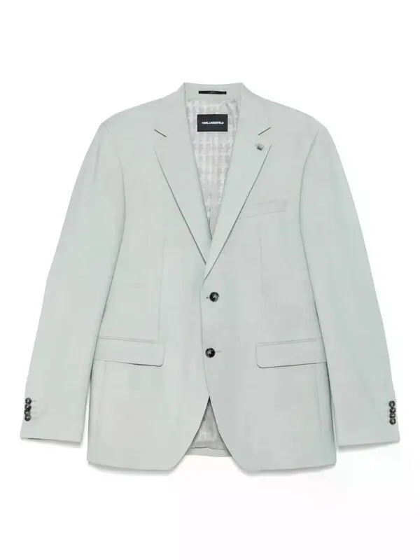 Karl Lagerfeld Single-breasted Blazer - Green