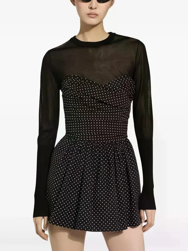 Dolce & Gabbana Semi-sheer Cropped Top