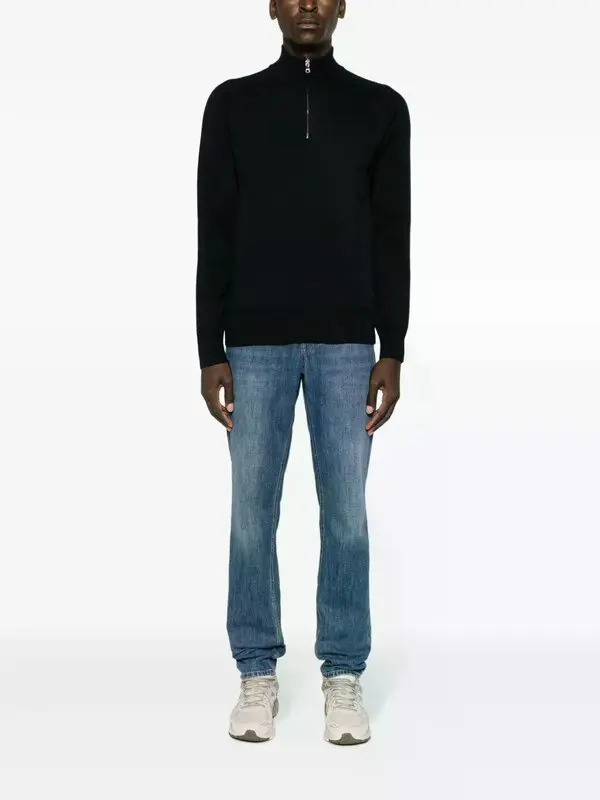 Orlebar Brown Lennard Merino Wool Zip-up Jumper