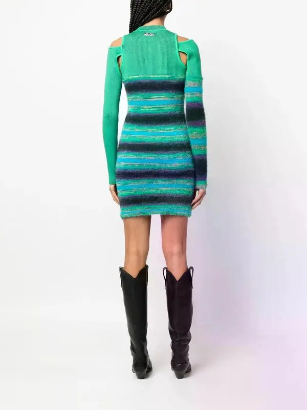 Andersson Bell Stripe-pattern Knitted Dress