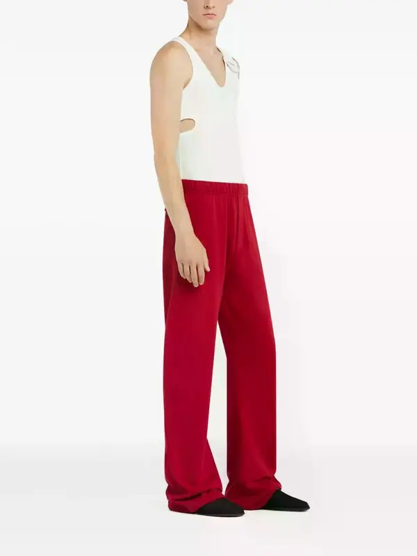 COURREGES Bootcut Track Pants - Red