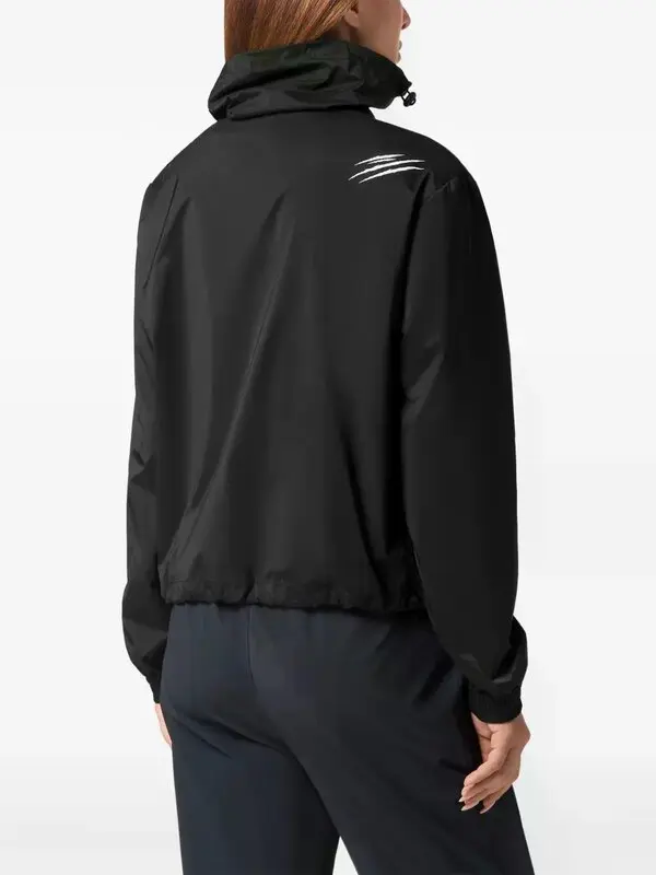 PLEIN SPORT Scratch-print Cropped Windbreaker