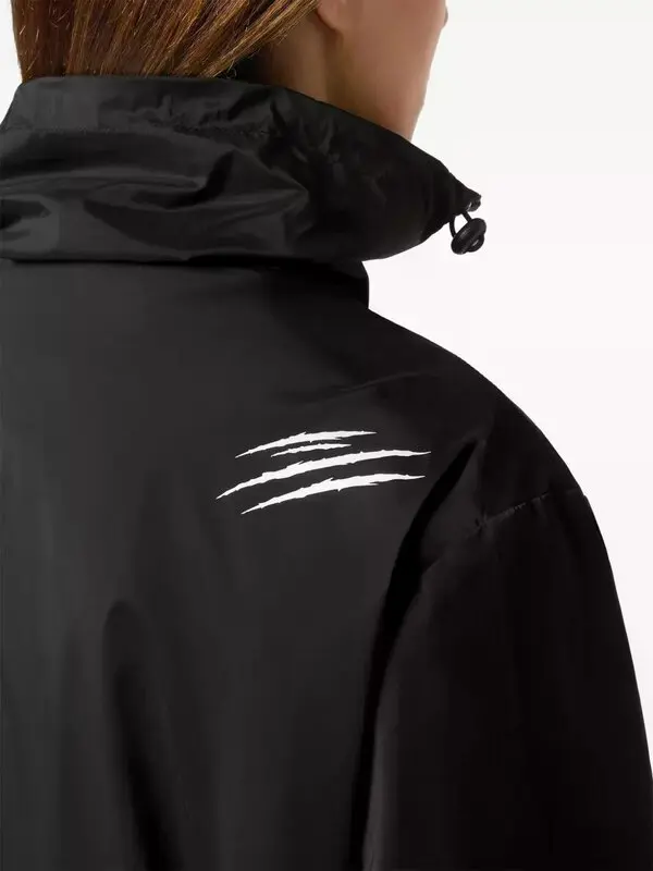 PLEIN SPORT Scratch-print Cropped Windbreaker