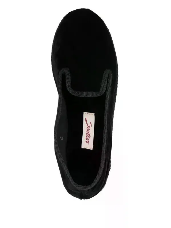 SENTIER Principe Slippers - Black