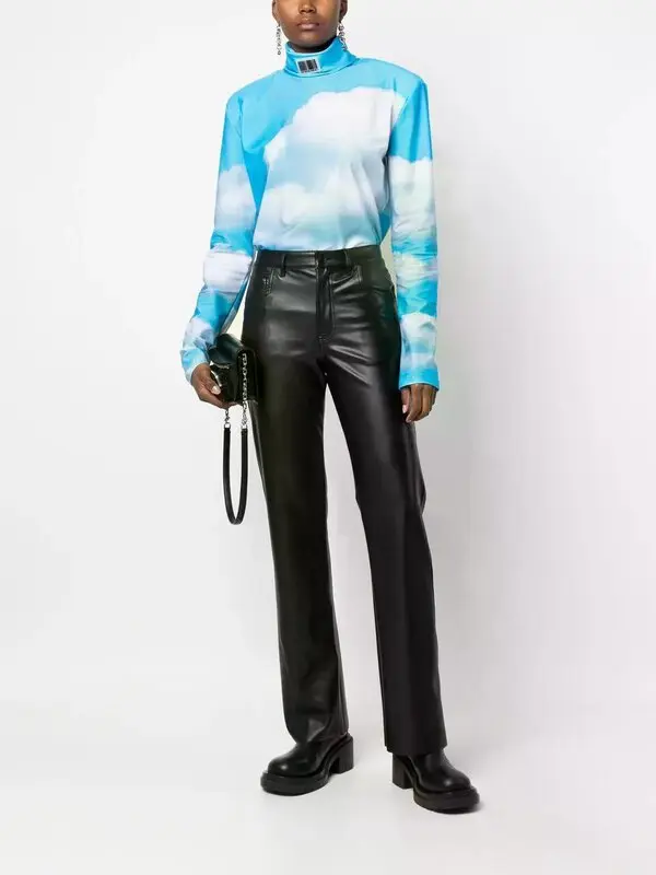 VTMNTS Cloud-print High-neck Top