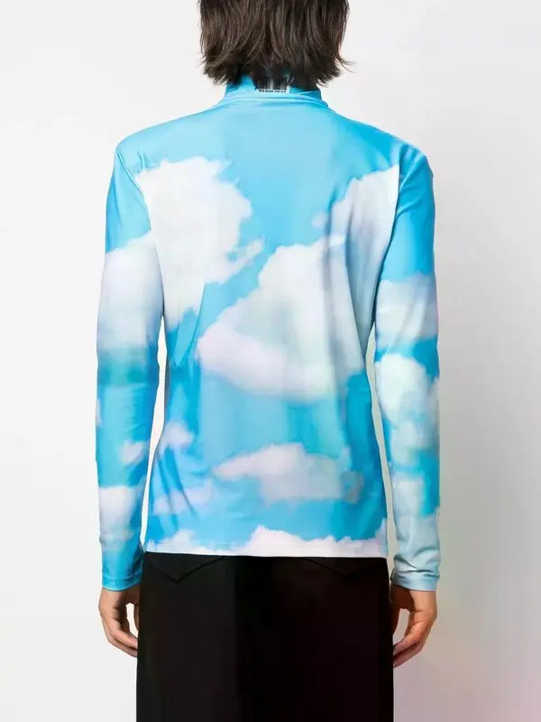 VTMNTS Cloud-print High-neck Top