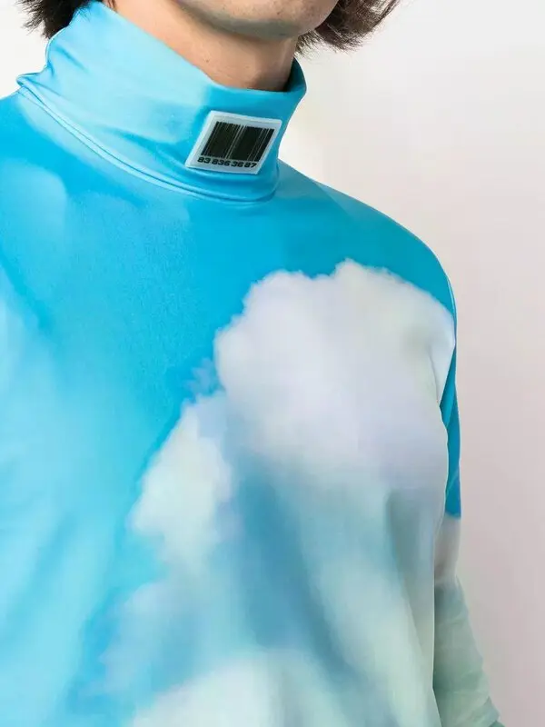 VTMNTS Cloud-print High-neck Top