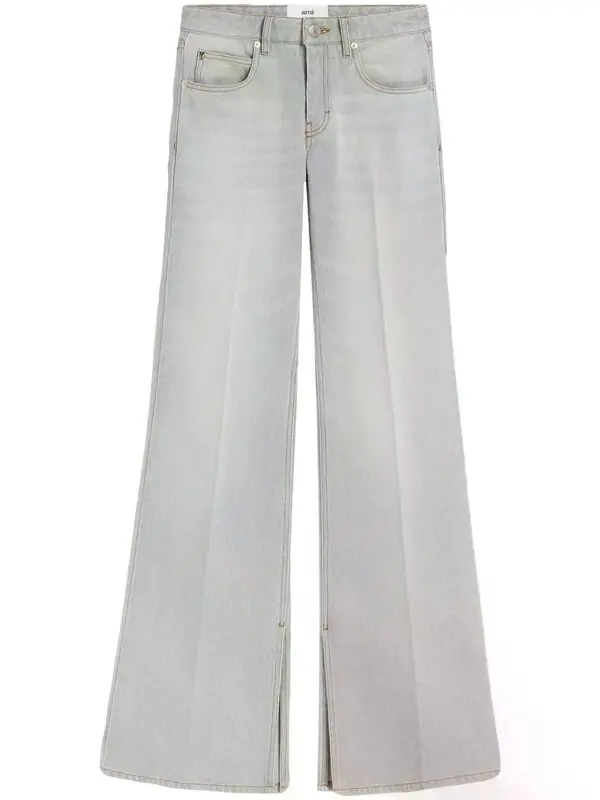 AMI Paris High-rise Wide-leg Jeans