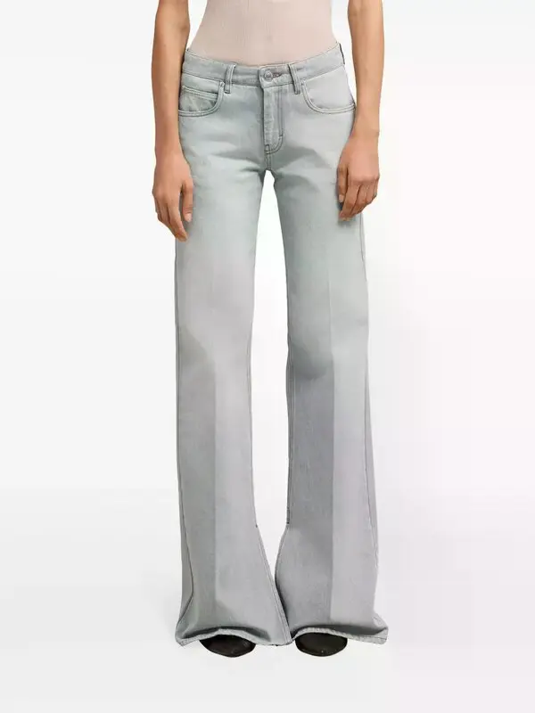 AMI Paris High-rise Wide-leg Jeans