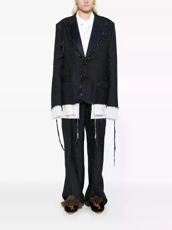 MIDORIKAWA Shoulder-strap Tailored Trousers